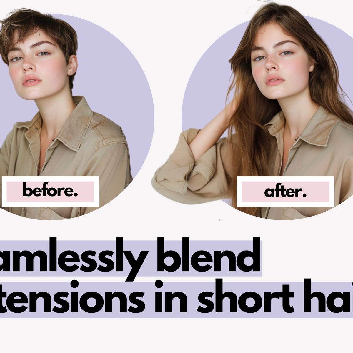 how to hide extensions in very short hair? – Irresistible Me