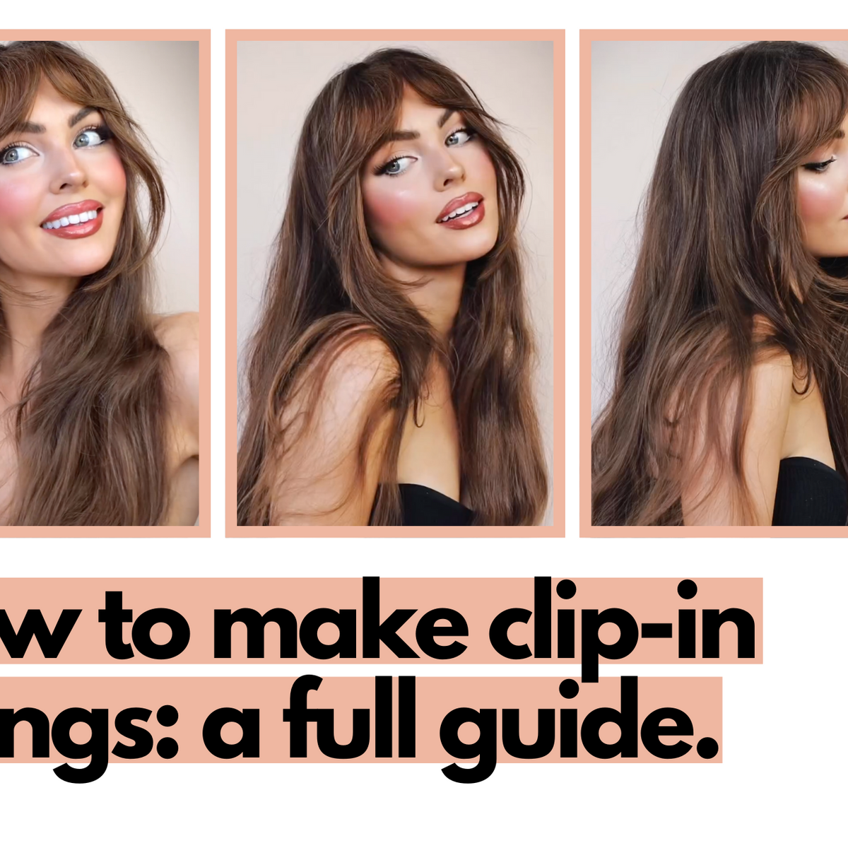 How to make clip in bangs with hair extensions: a full guide ...