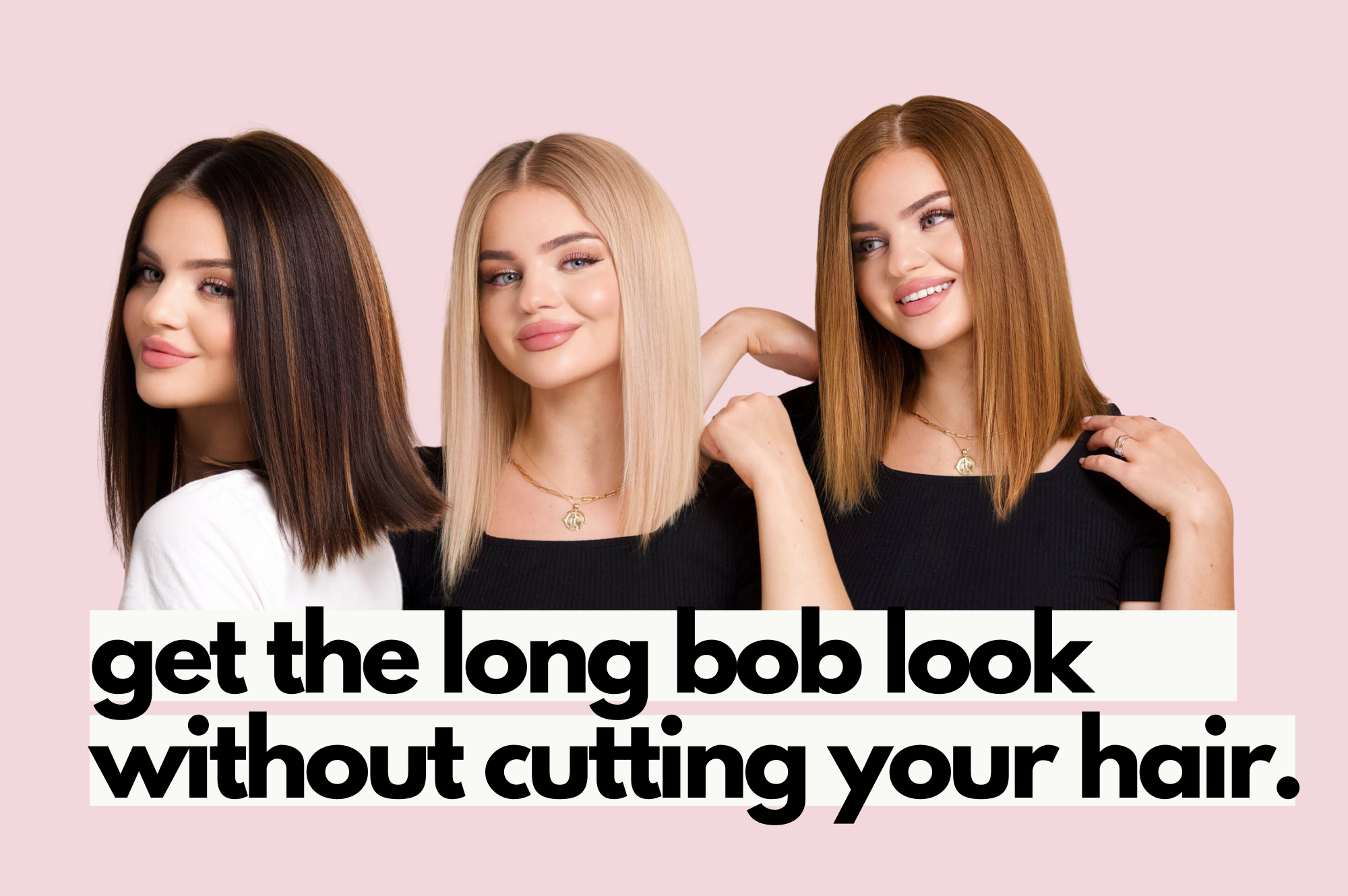 get the look with a long bob wig