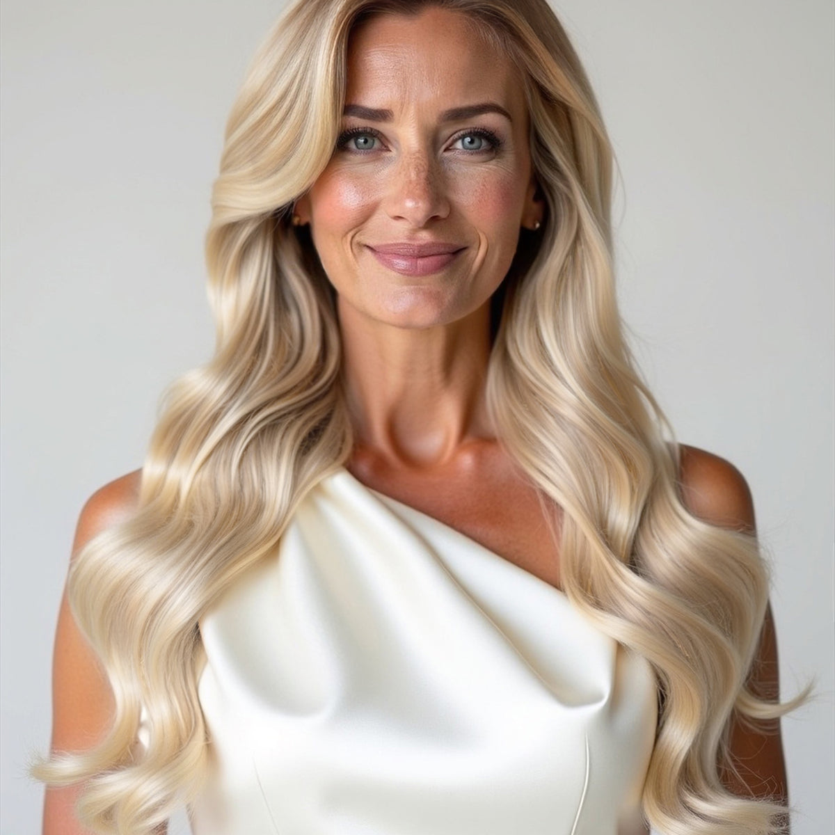 halo one-step hair extensions shadow root white blonde. – Irresistible Me