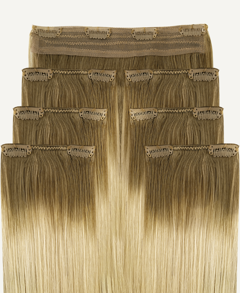 clip-in hair extensions rooted blonde. – Irresistible Me
