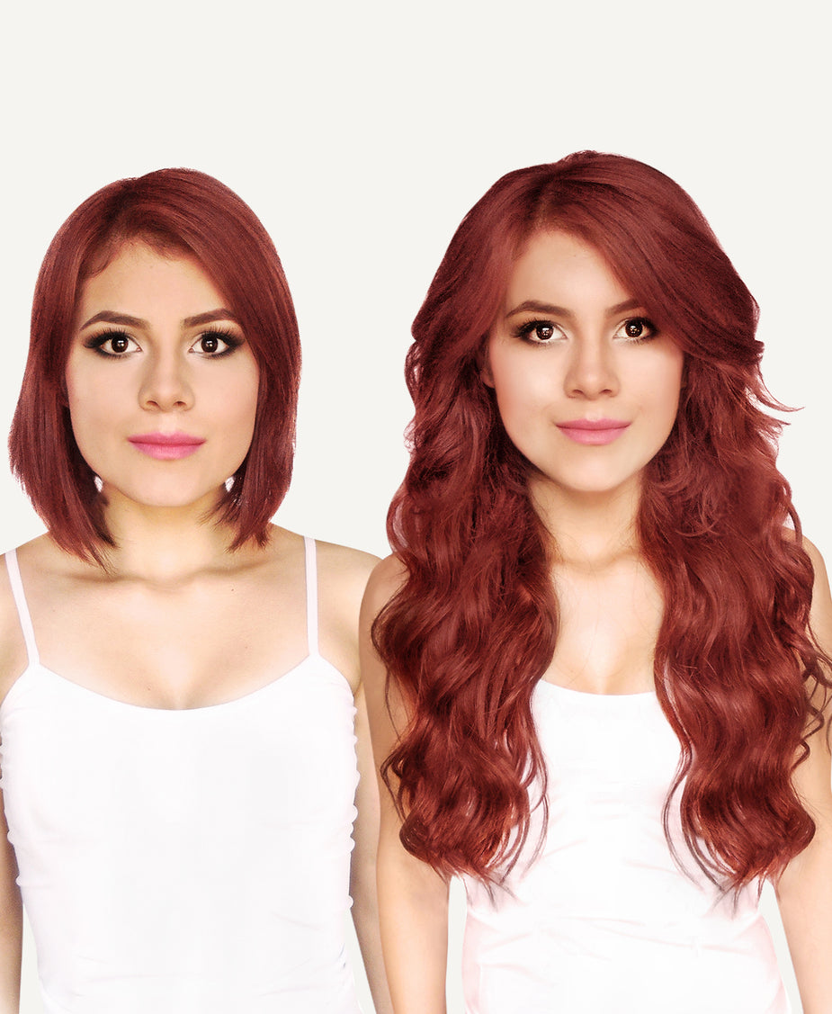 clip-in hair extensions copper. – Irresistible Me